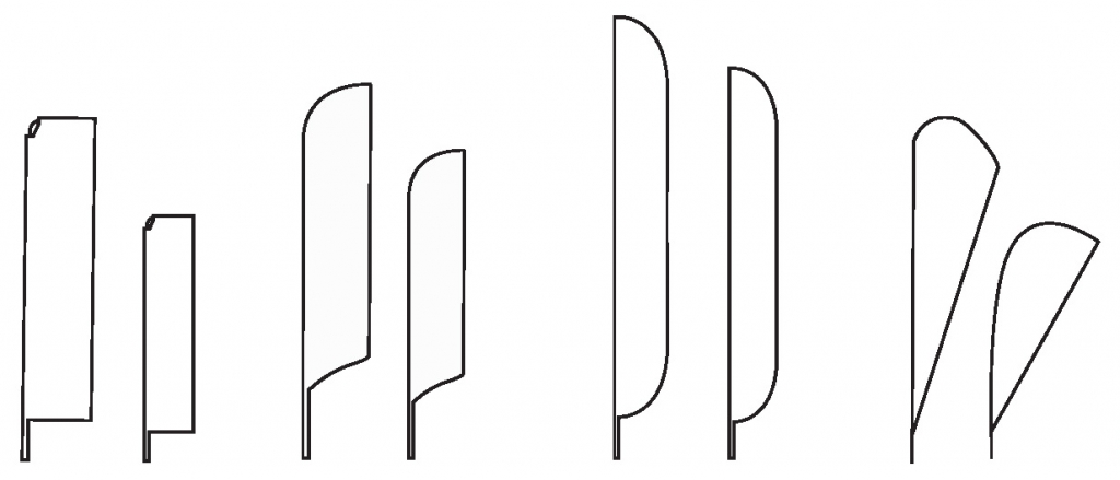 Teardrop, Flying, Feather, Sail and Wing Banners – Synergy Outstanding ...