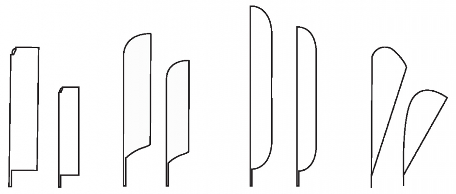 Teardrop, Flying, Feather, Sail and Wing Banners – Synergy Outstanding ...